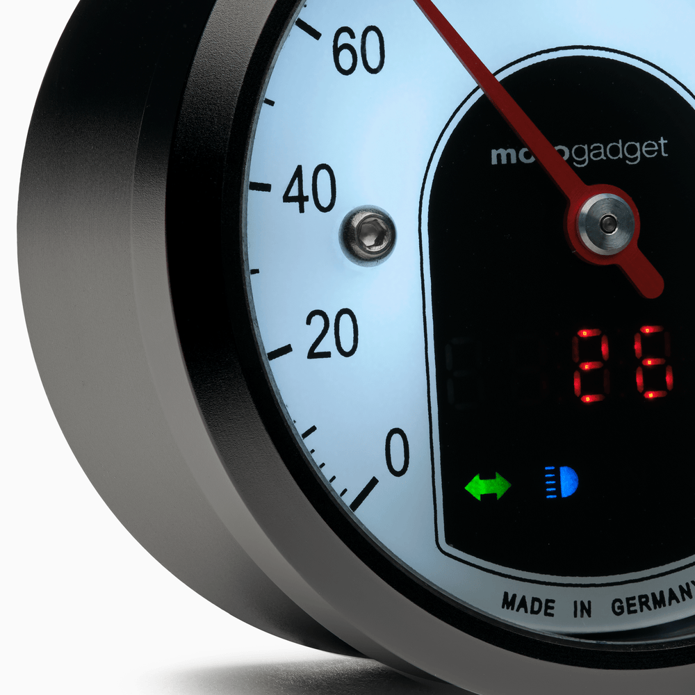 motoscope tiny - analog speedometer in puristic design